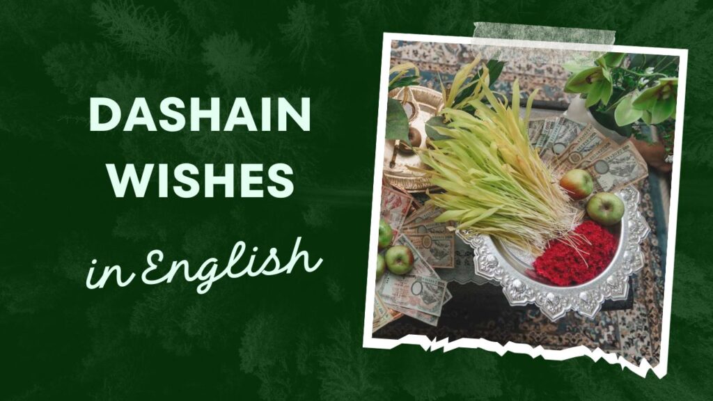 Dashain wishes and status in English